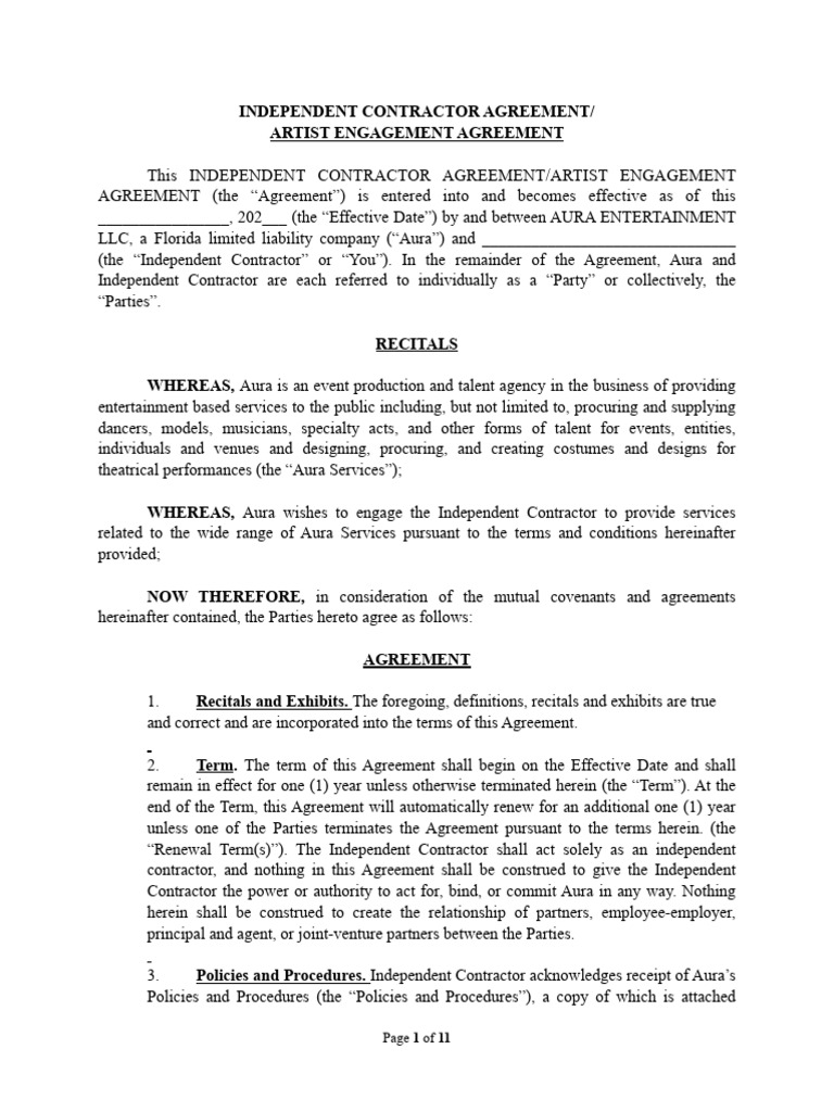 Independent Contractor Agreement Template | PDF | Legal Remedy | Indemnity