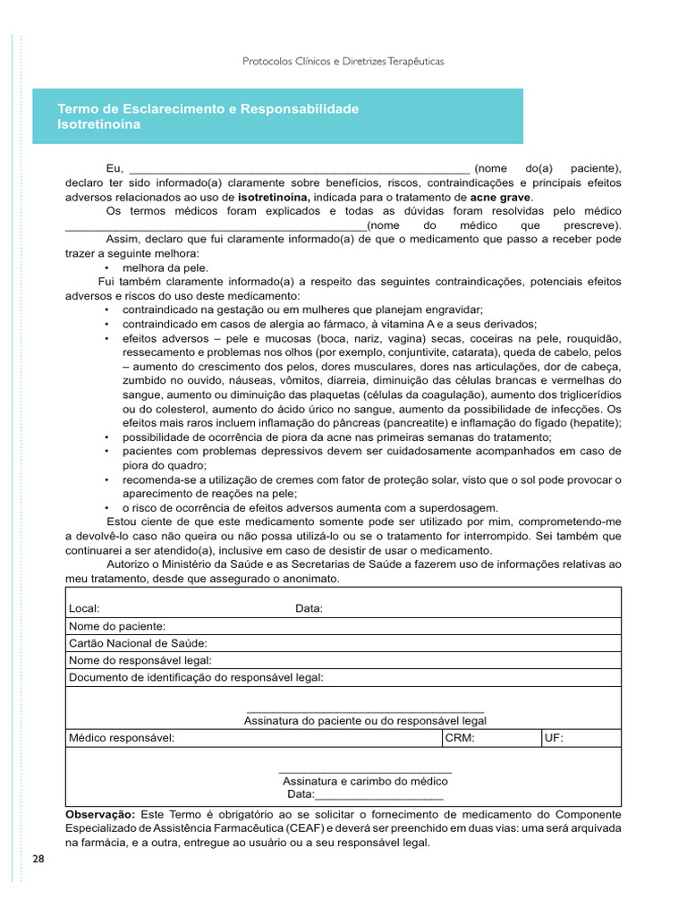 TERMO ISOTRETINOINA | PDF