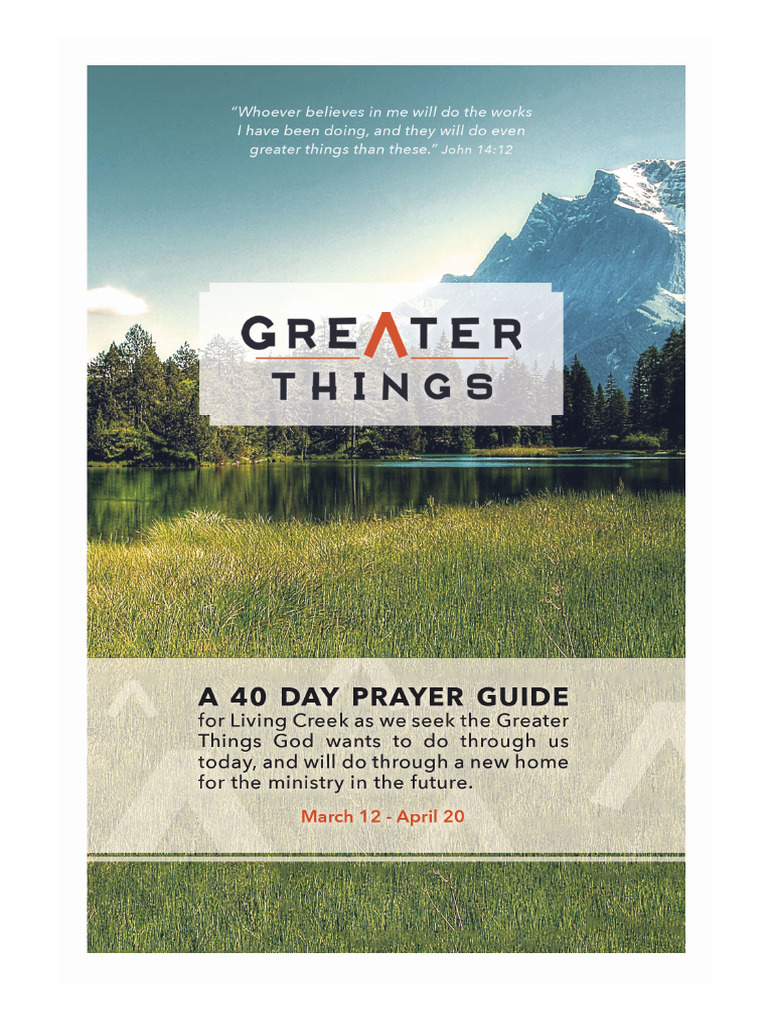 2019 40 Days of Prayer Booklet NEW | PDF