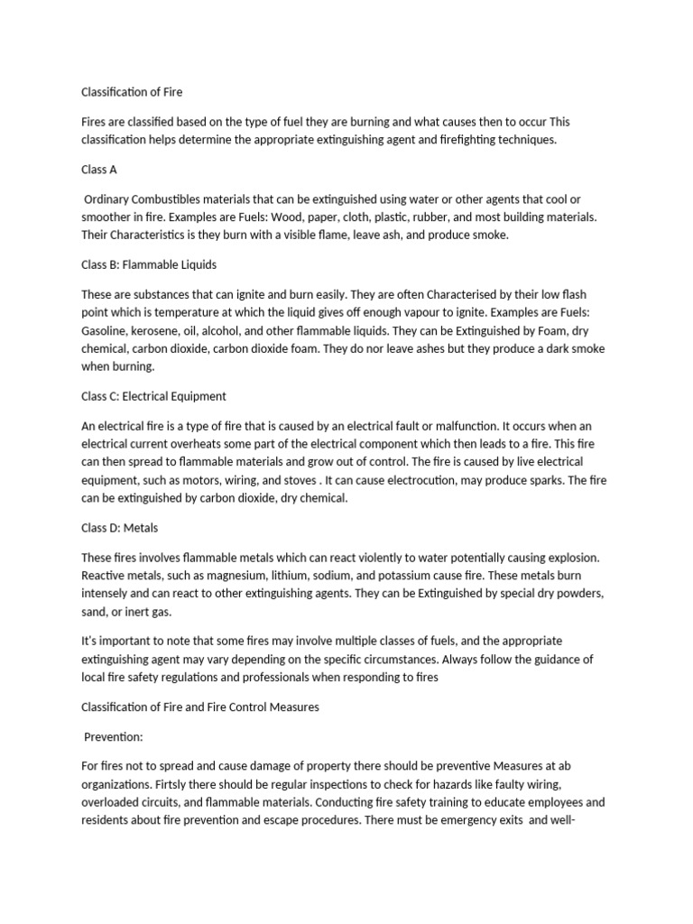 Classification of Fire - WPS Office | PDF | Fires | Home & Garden