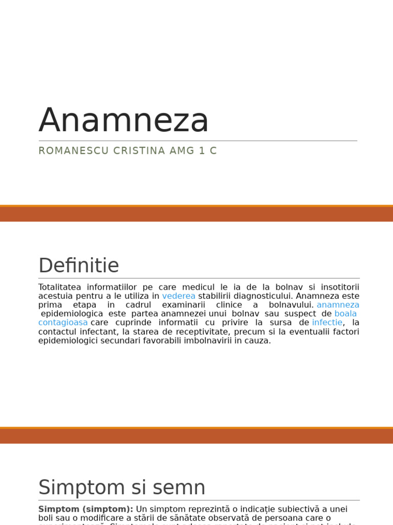 Anamneza | PDF
