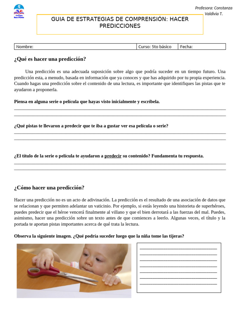 Guia Hacer Predicciones | PDF