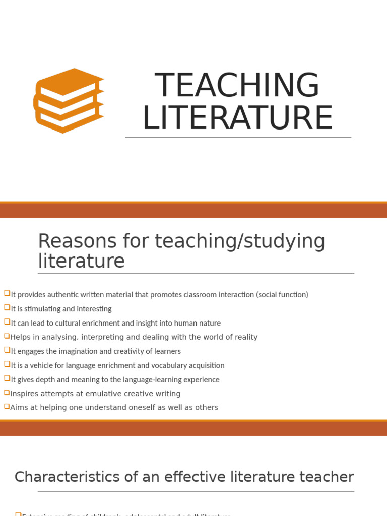 Strategies for Effective Literature Teaching | PDF | Cognitive Science ...