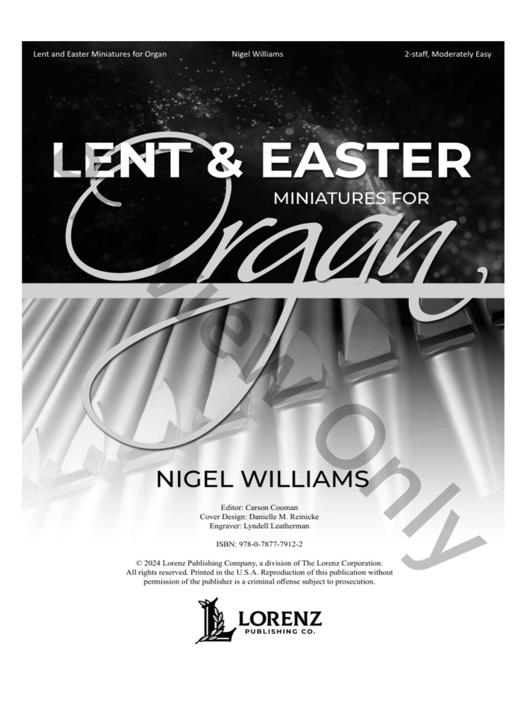 Nigel Williams LENT EASTER MINIATURES | PDF