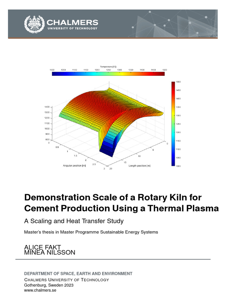 Thermal Plasma in a Demo Cement Rotary Kiln | PDF