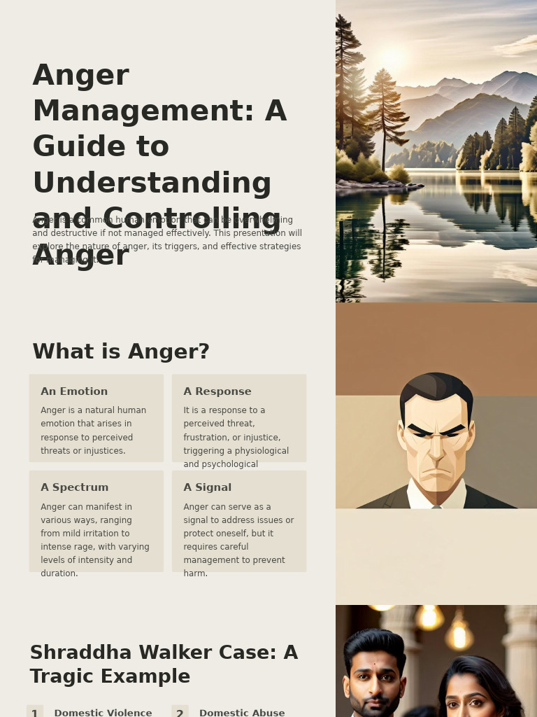 Anger Management A Guide To Understanding and Controlling Anger | PDF