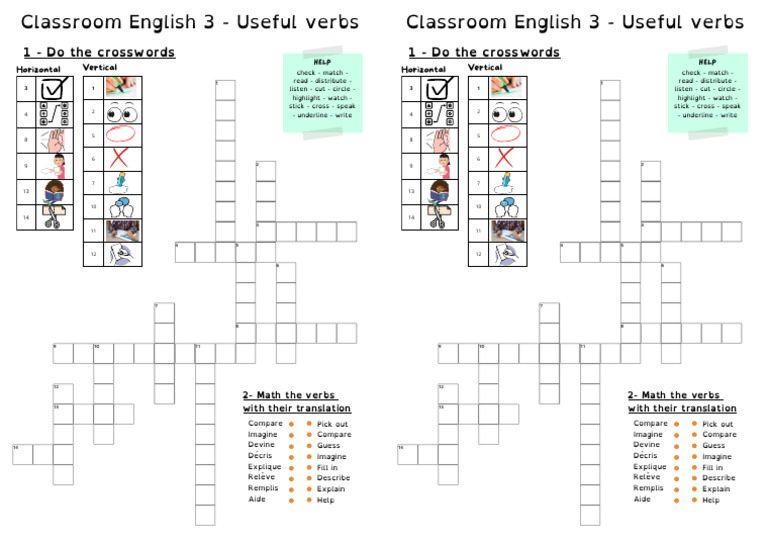 3 - Useful Verbs (Worksheet) | PDF