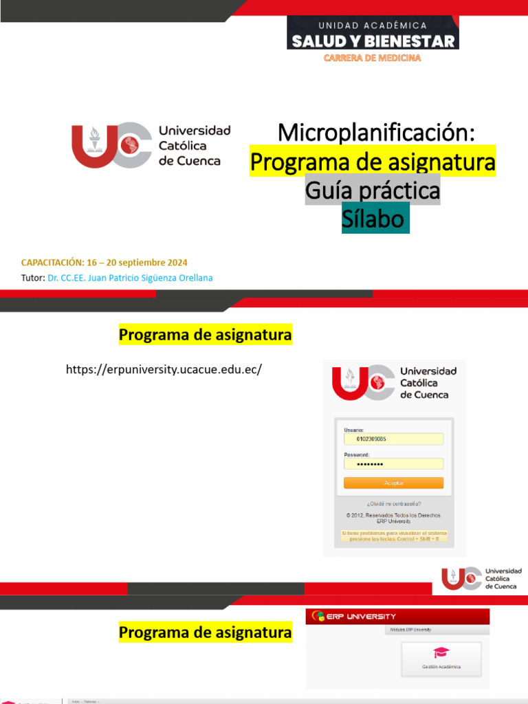 Programa de Asignatura, Guía Práctica, Sílabo | PDF