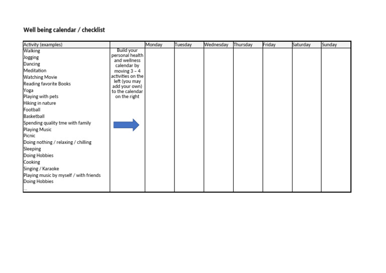 well being calendar_v2 | PDF