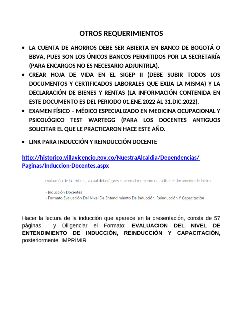 Otros Requerimientos | PDF