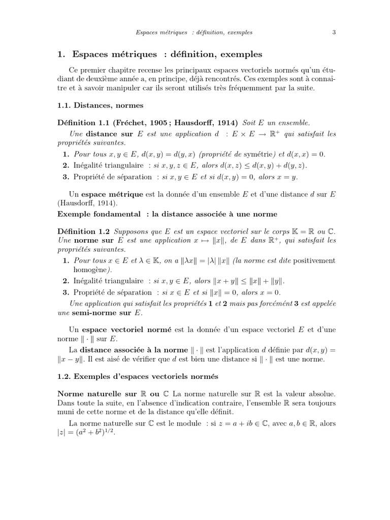 Topologie, Espace & Fonctions-3-20 | PDF