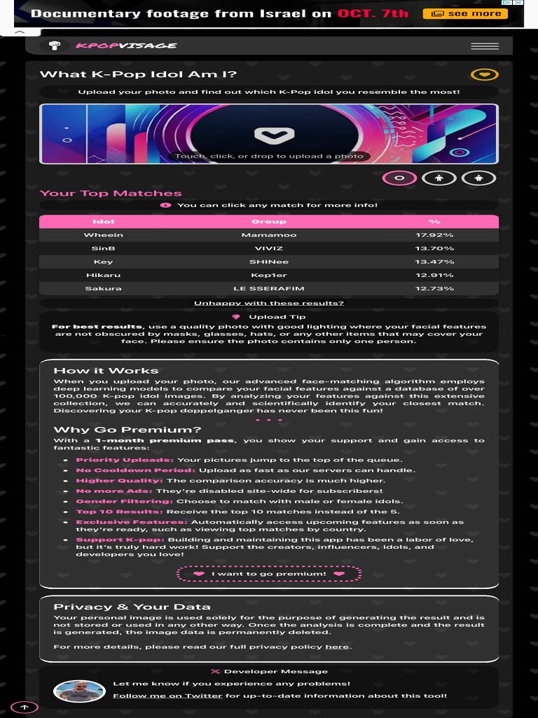 Find Your K-Pop Idol Look-Alike K-Pop Visage | PDF