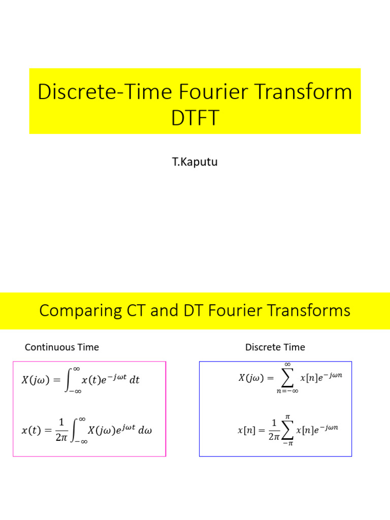 3 DTFT | PDF