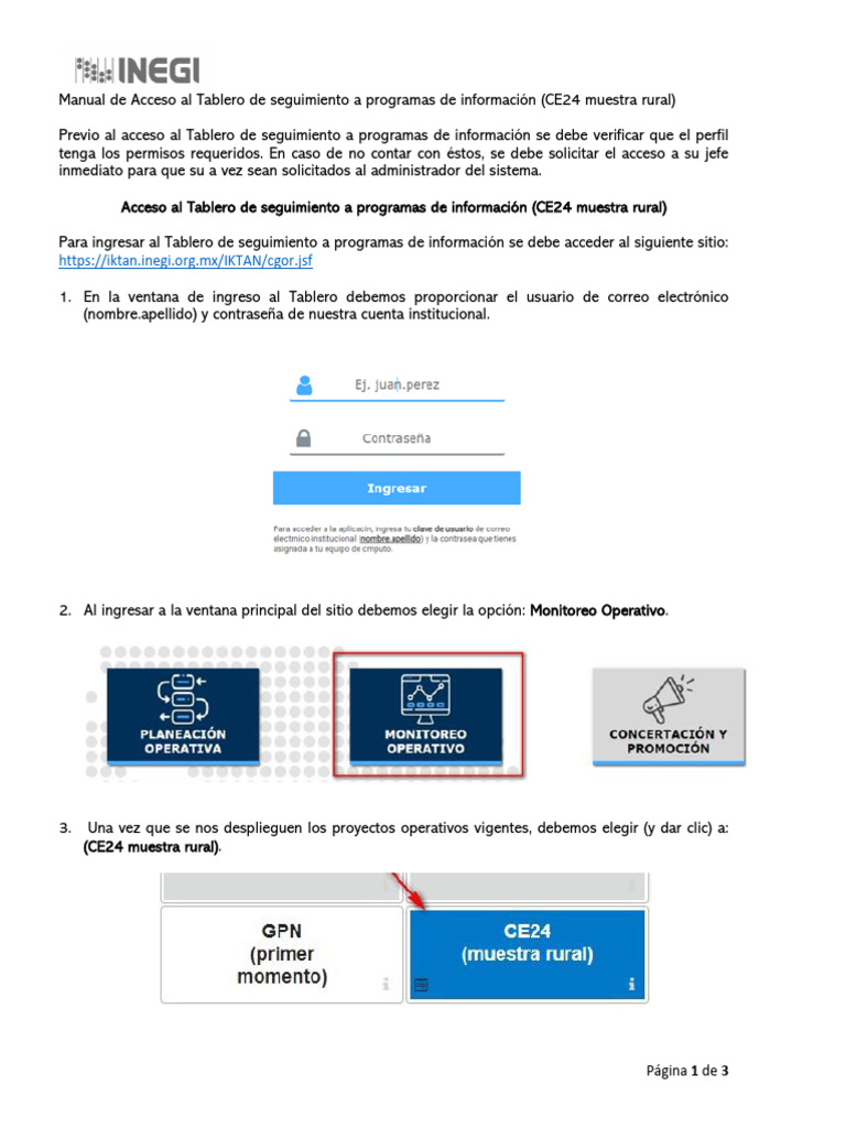 Manual Tablero de Seguimiento A Programas de Información | PDF