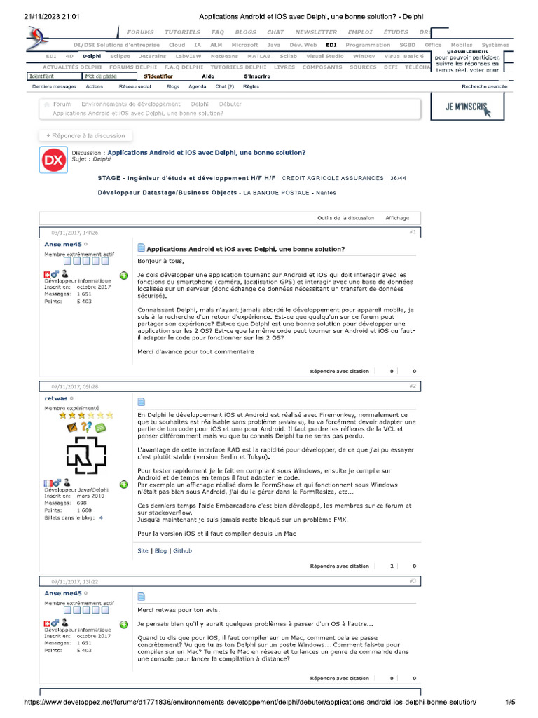 Applications Android Et IOS Avec Delphi, Une Bonne Solution - Delphi | PDF