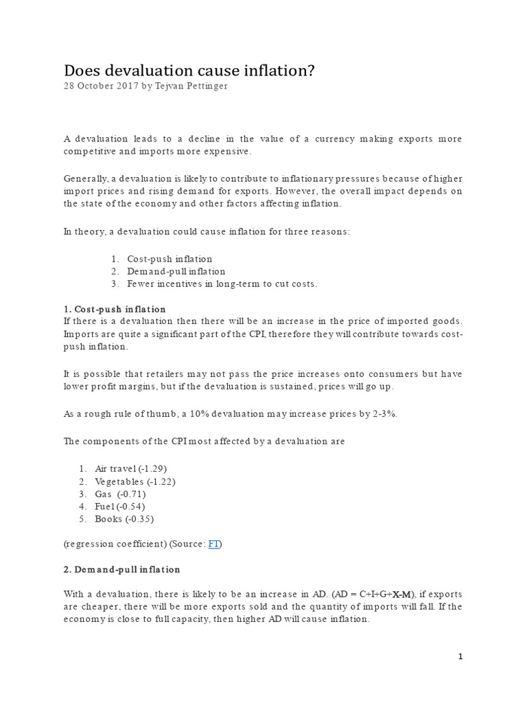 2-6 Does Devaluation Cause Inflation | PDF