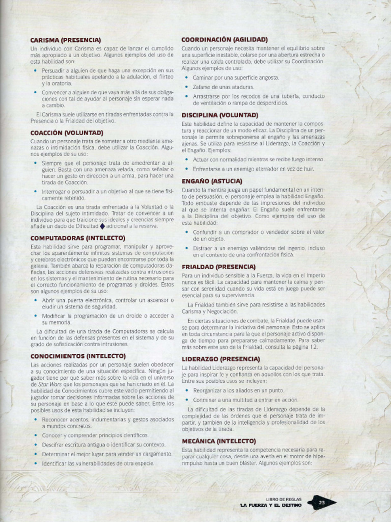 Caja - de - Inicio - La Fuerza y El Destino Libro de Reglas Caja de Inicio 24 | PDF