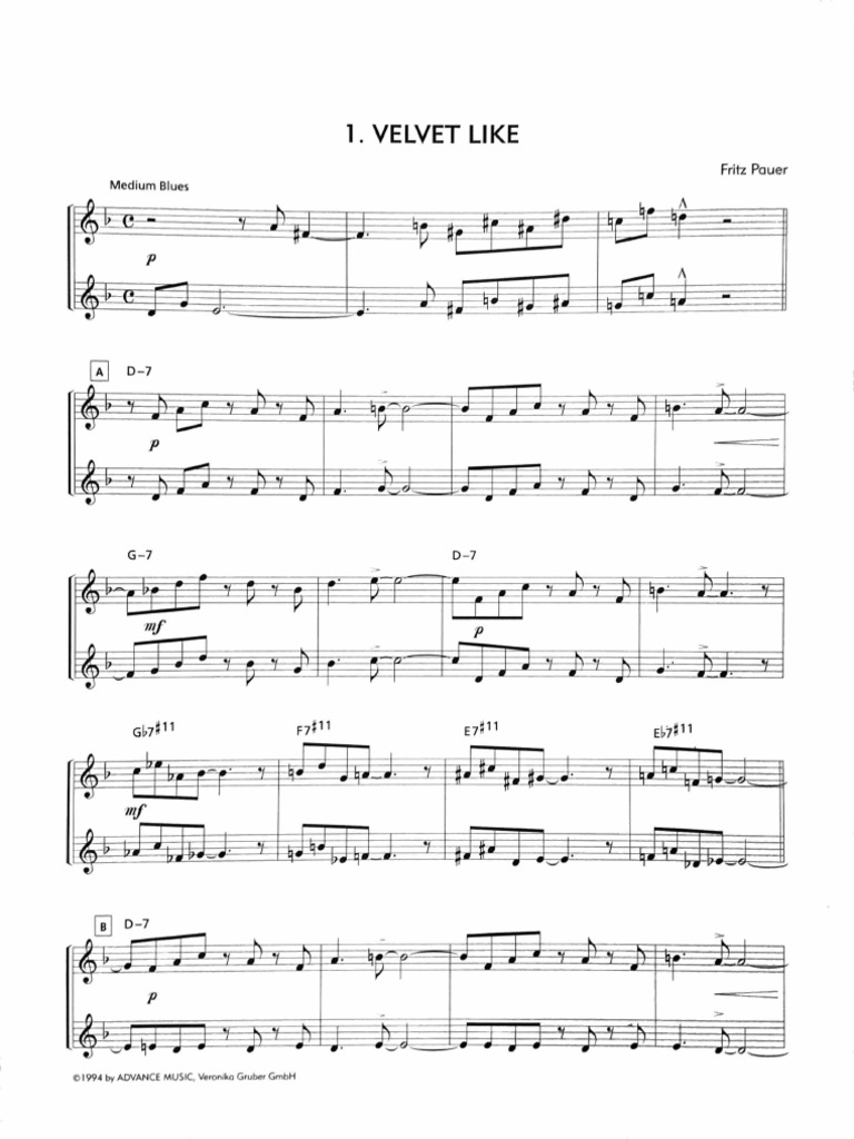 Velvet Like Duett | PDF