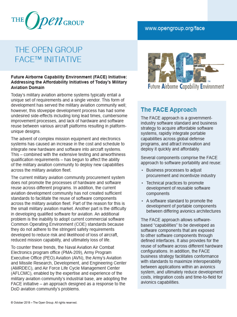 The Open Group FACE™ Initiative | PDF