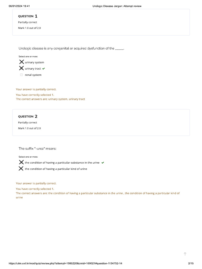 Urologic Disease Jargon | PDF