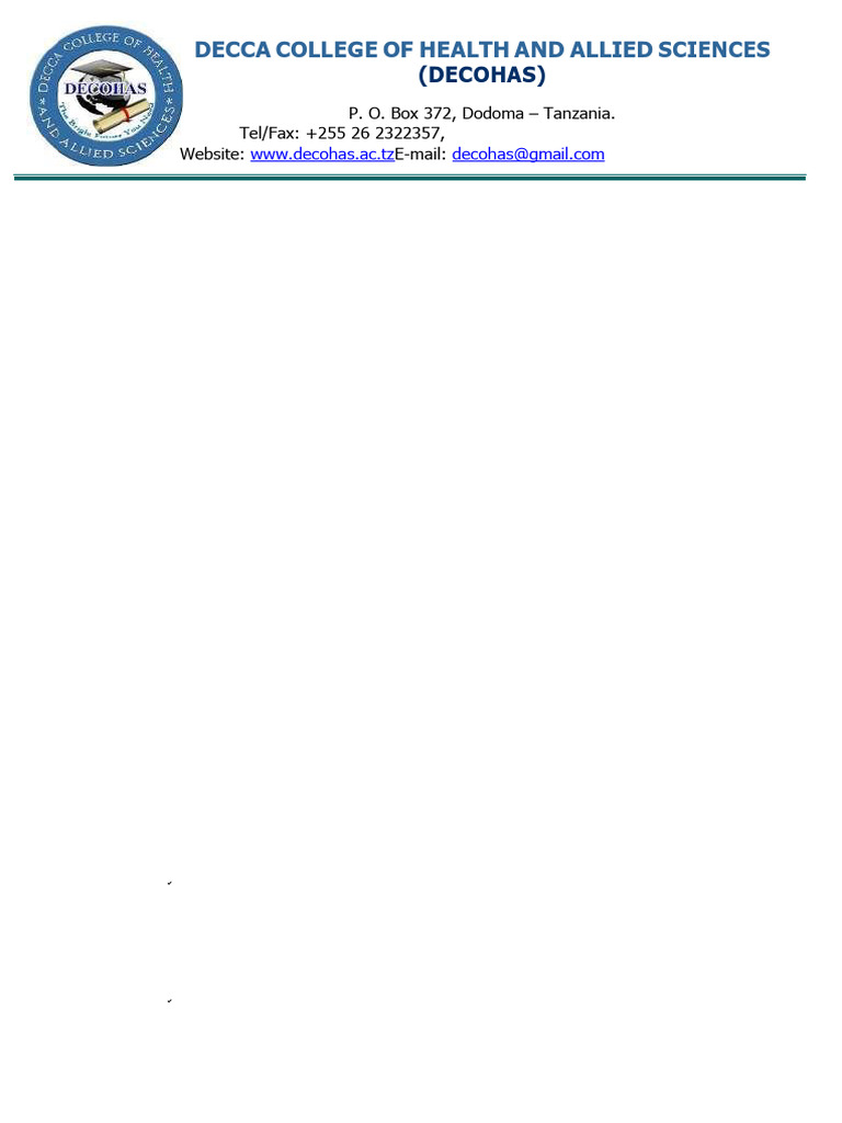 Joining Instruction For All Courses-2024-2025 | PDF | Diploma | Science ...