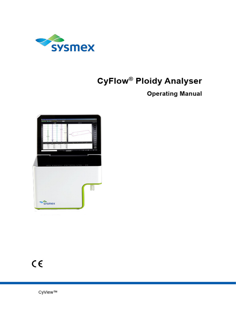 CyFlow® Ploidy Analyser (CyView™ SW) IFU GB EN 1 | PDF