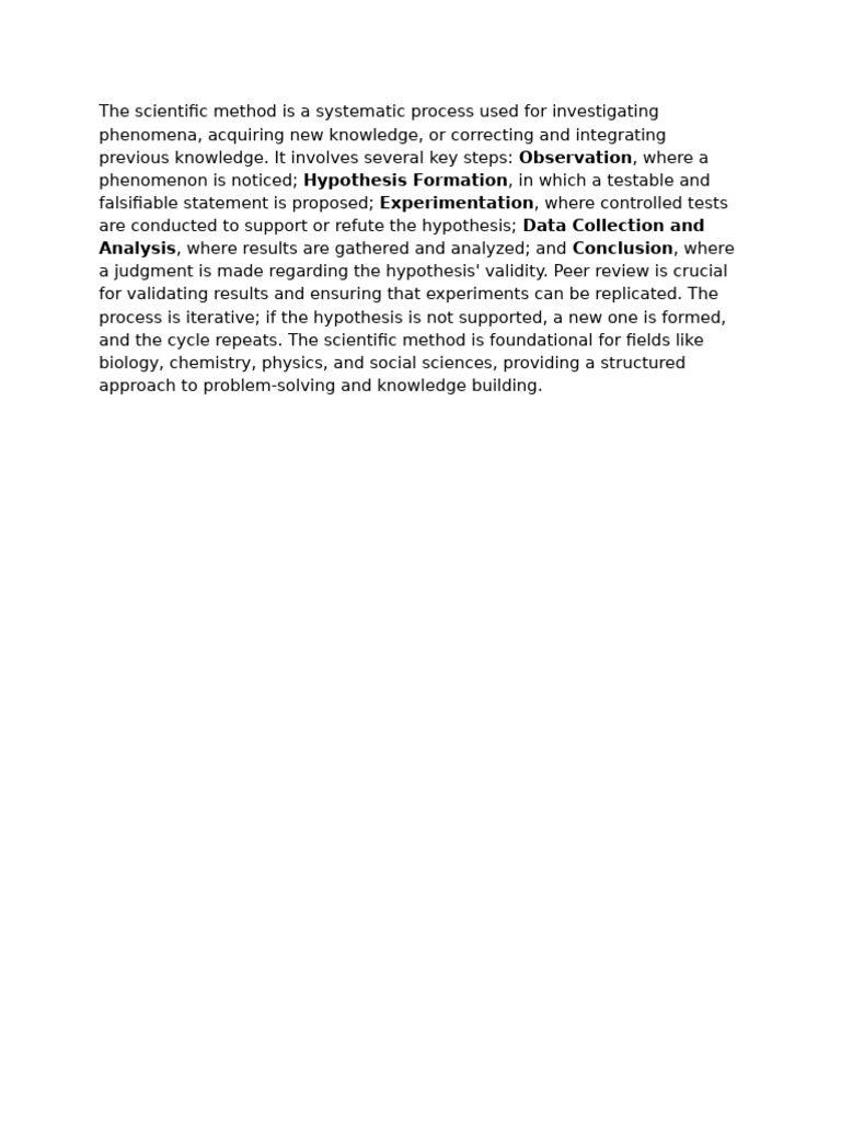 The Scientific Method | PDF