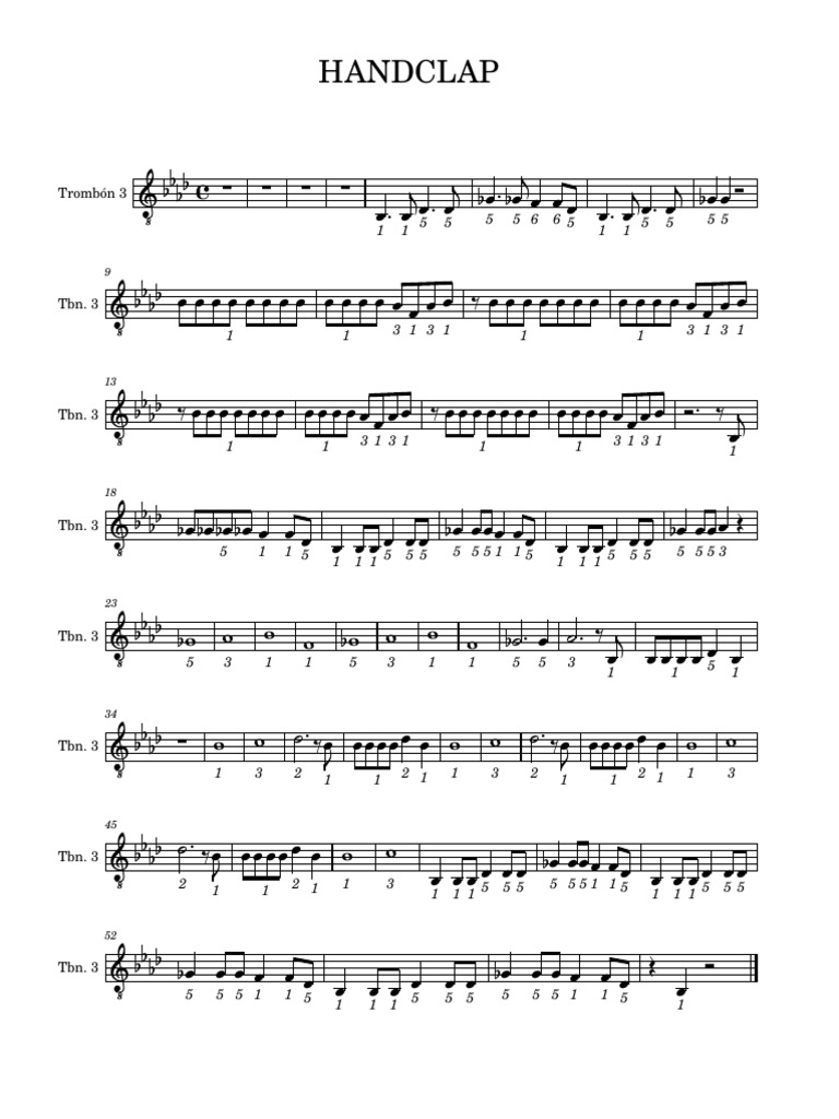 HANDCLAP Tromb 3 | PDF