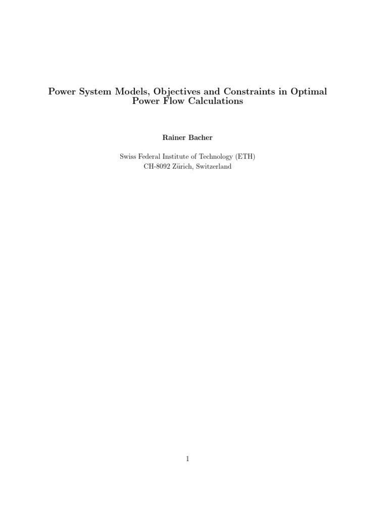 Operational Constraints | PDF | Electric Power Transmission | Science ...