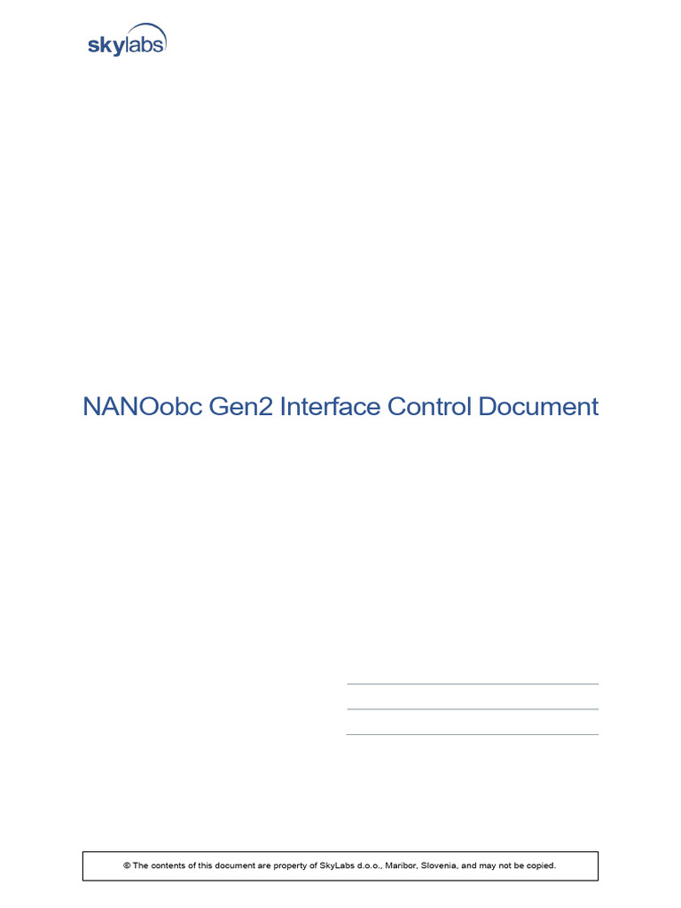Skylabs Nano Obc 2 | PDF