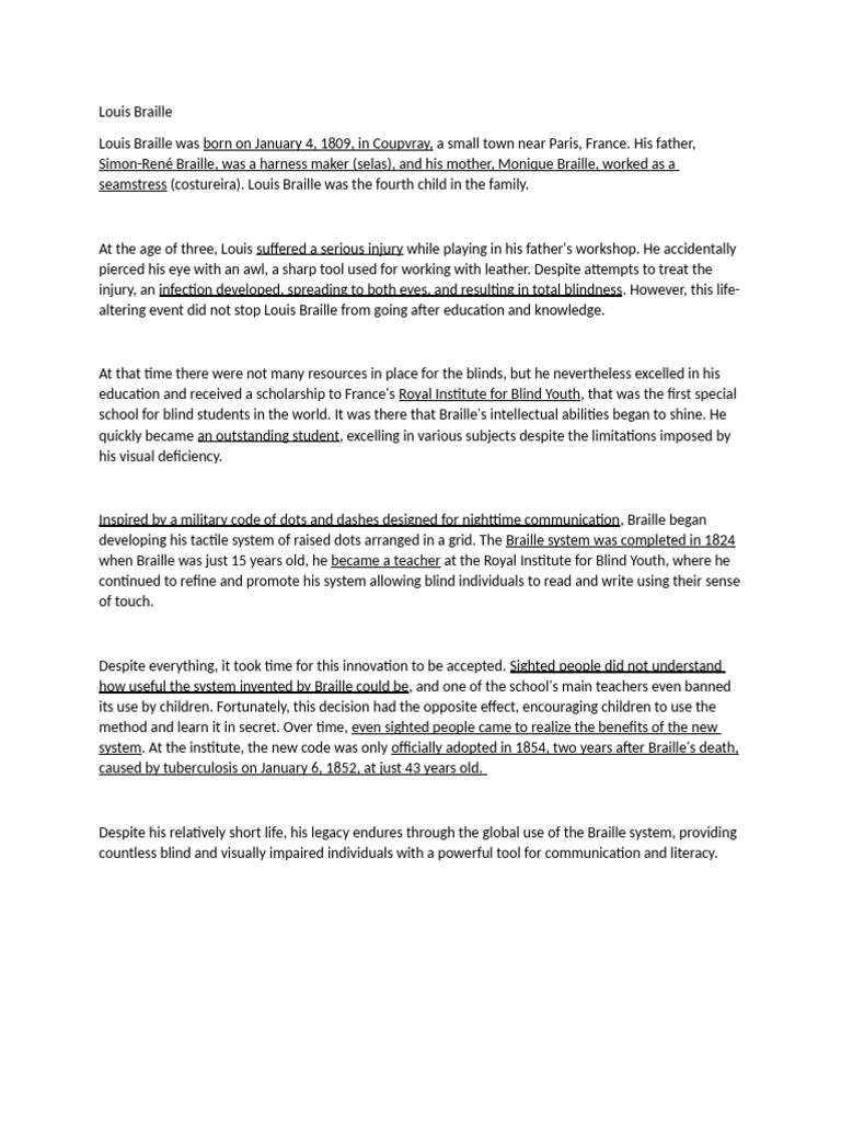 Louis Braille | PDF