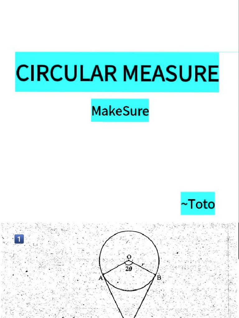 Circular_Measure_MakeSure~Toto | PDF