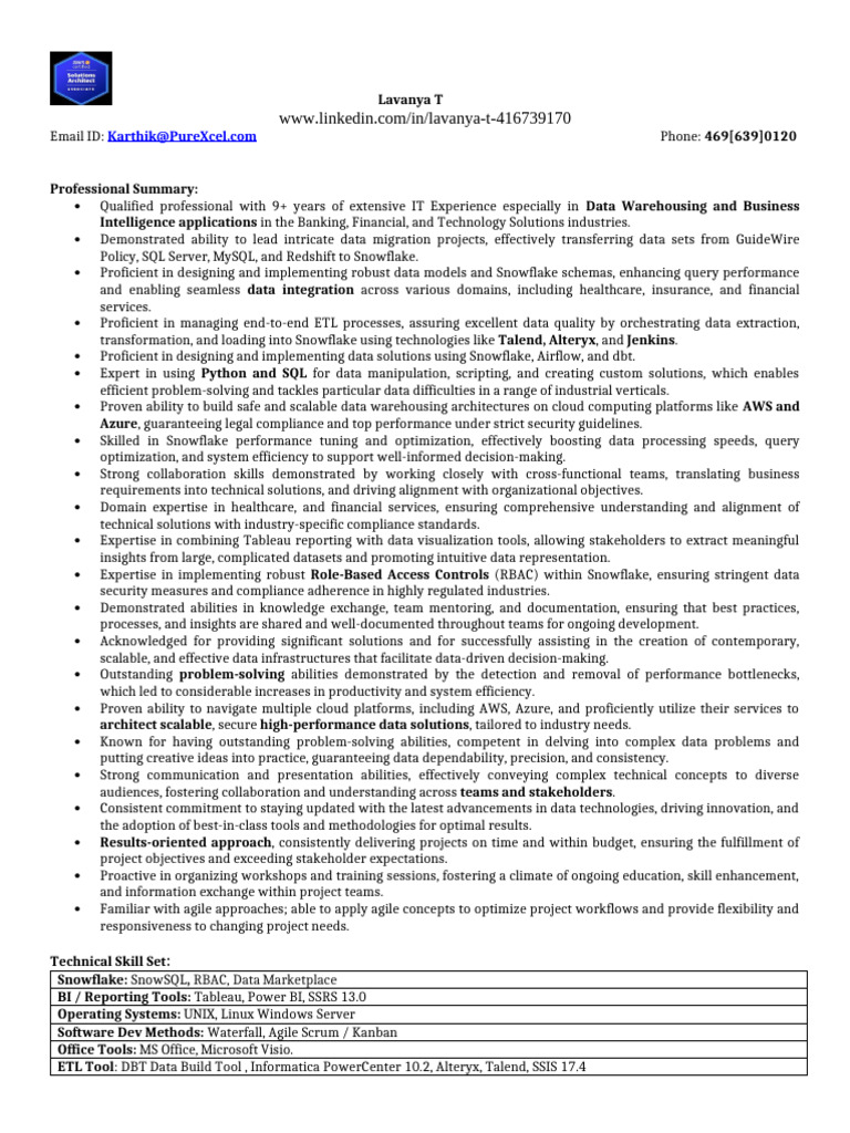 Lavanya Snowflake | PDF