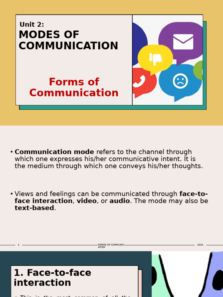 Forms of Communication | PDF