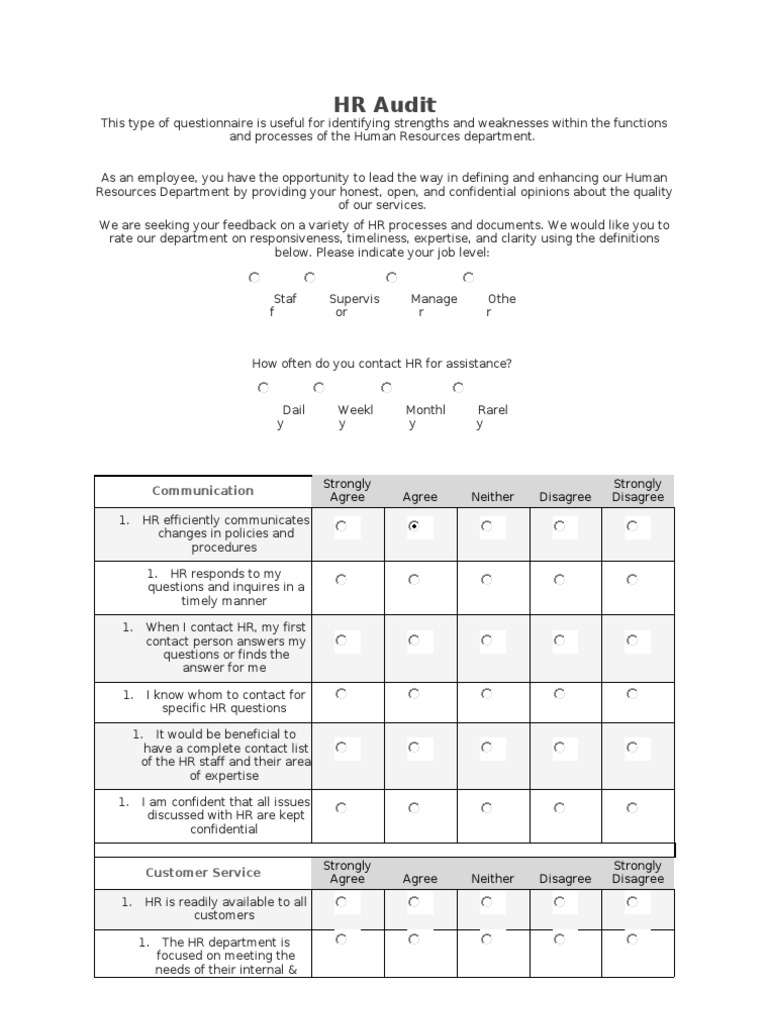HR Audit | PDF | Competence (Human Resources) | Employment