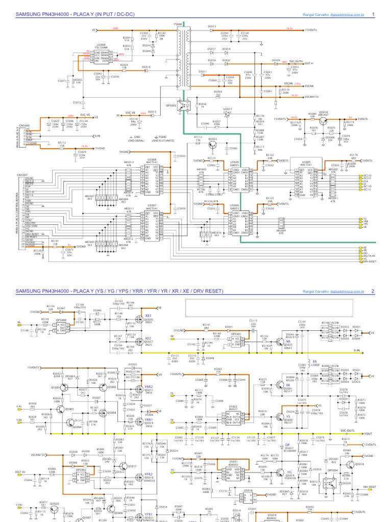 Esquema Samsung PN43H4000 | PDF