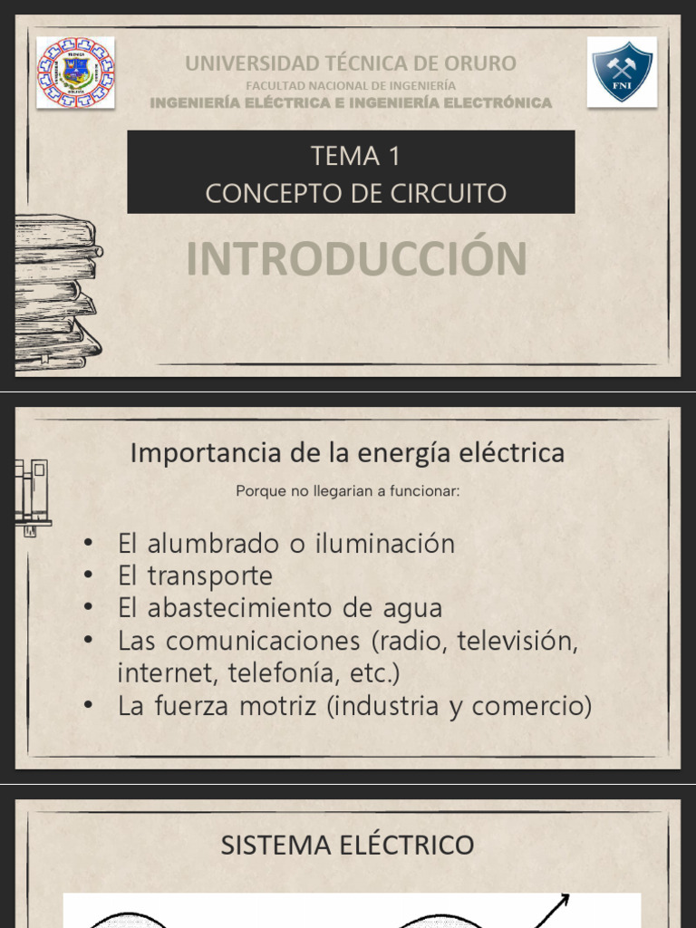 Tema 1 ELT 2460 Concepto de Circuitos Electricos | PDF