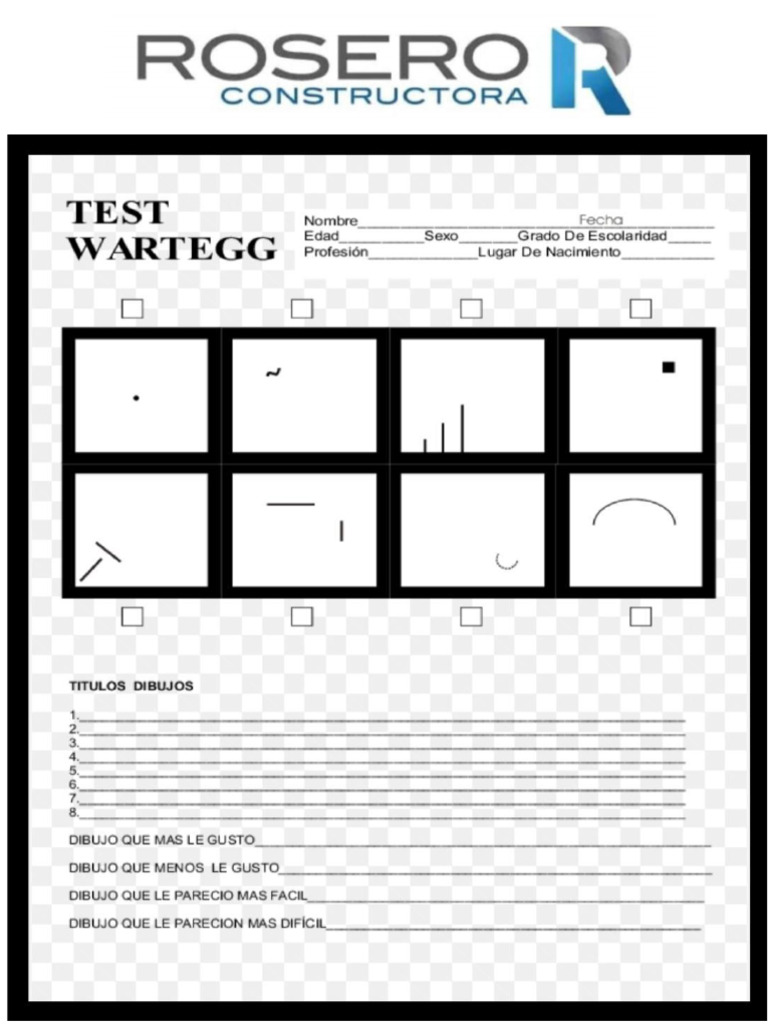 TEST DE WARTEGG NN | PDF