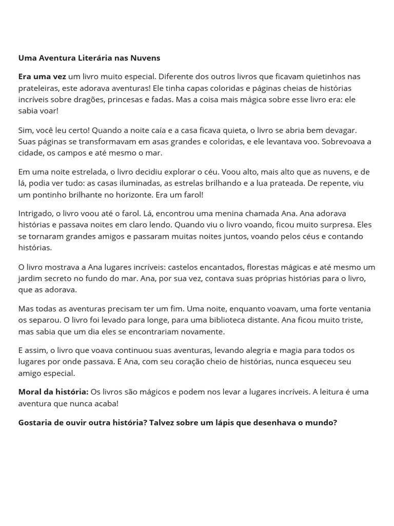 O Livro Que Voa | PDF