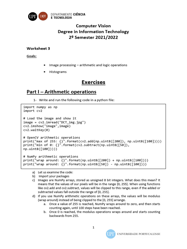 Ficha trabalho 3 | PDF