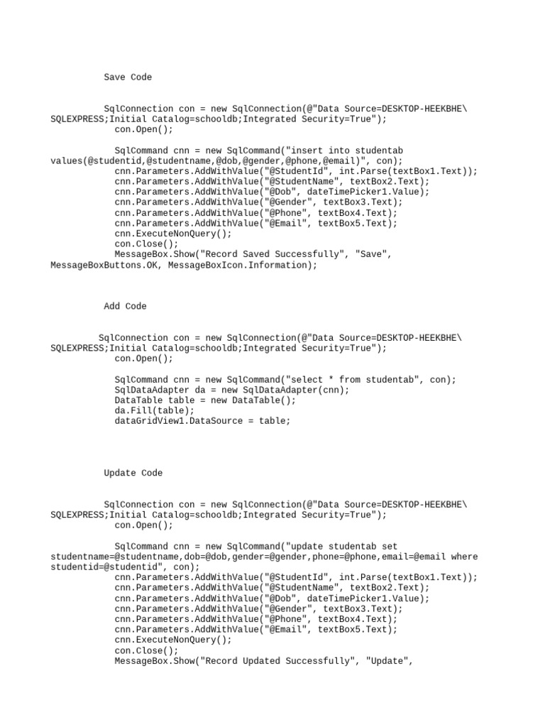 School Source Code | PDF
