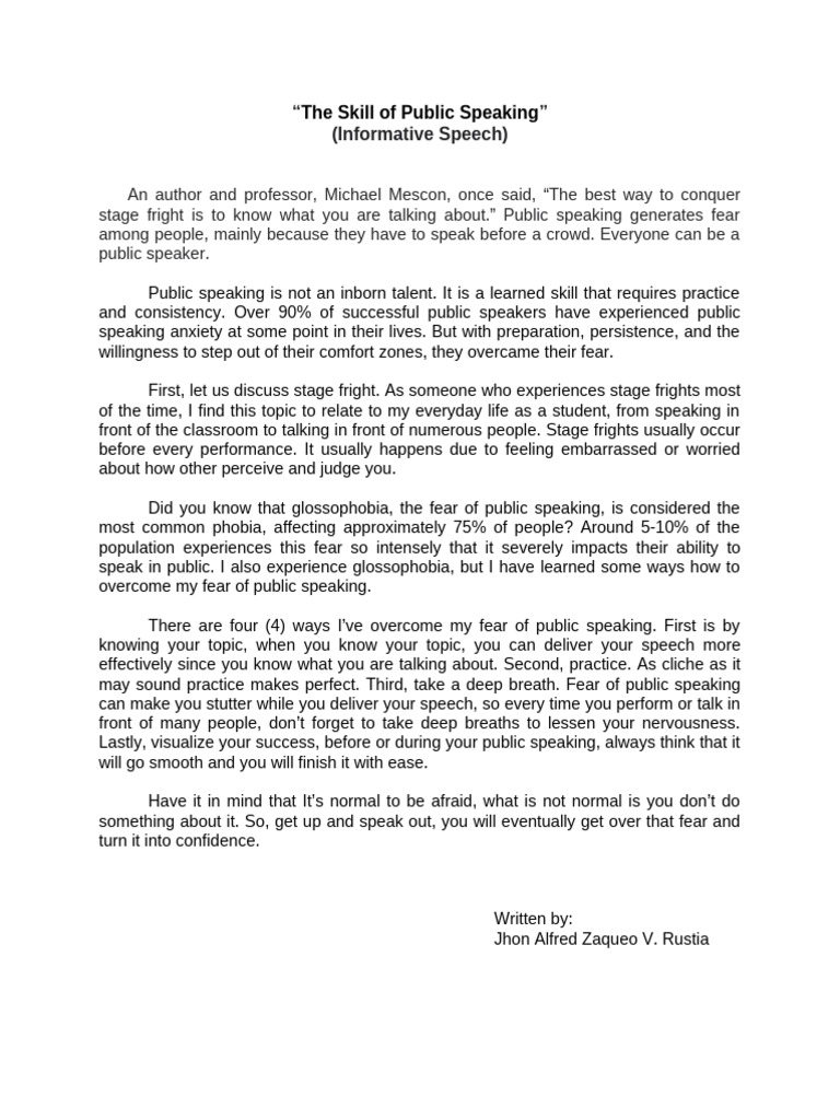 English Speeches | PDF