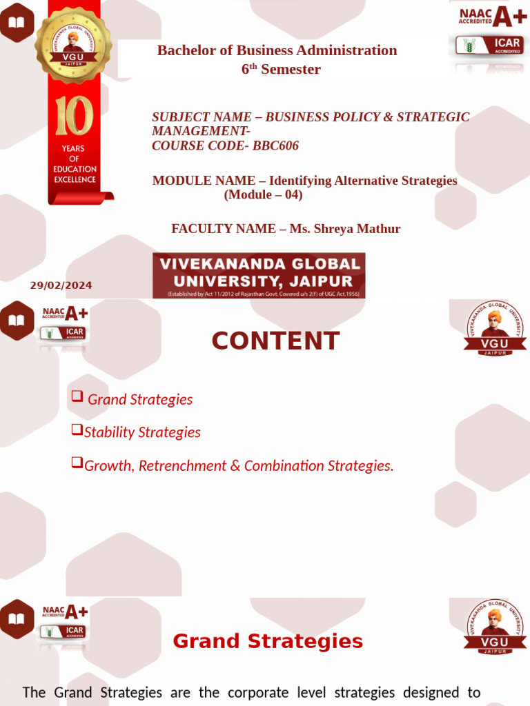 Module 4 (BBA VI) BPSM | PDF