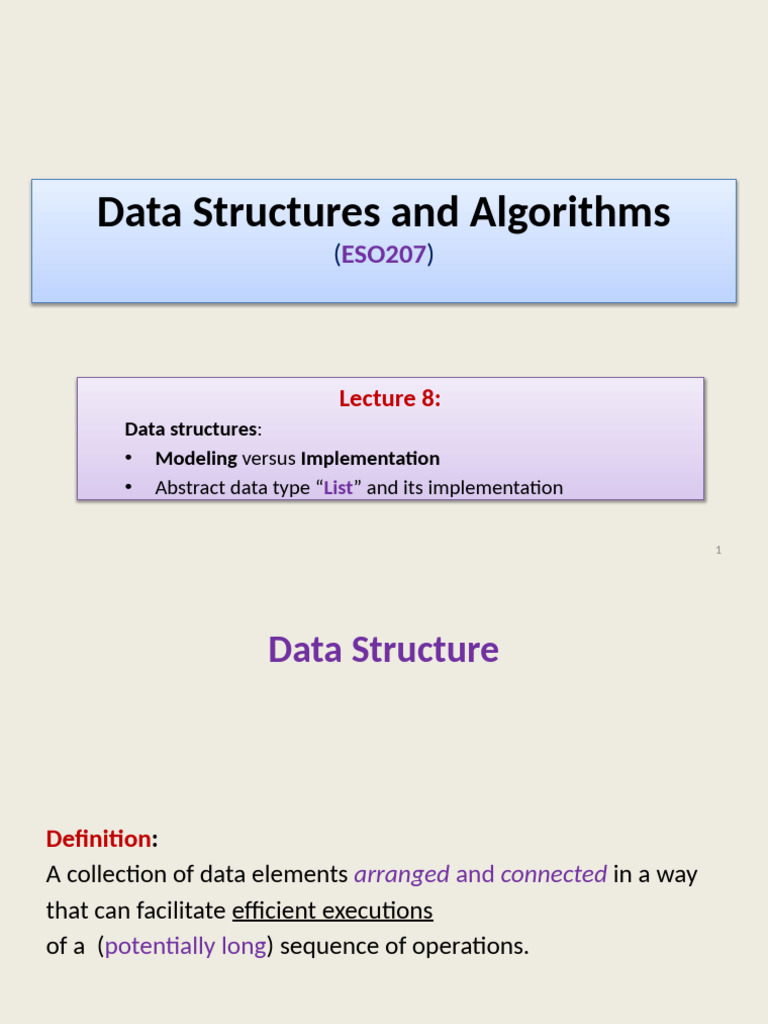 Lec08 AbstractDataTypeListImplementation | PDF