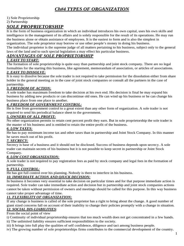 4 & 5-TYPES OF ORGANIZATION | PDF