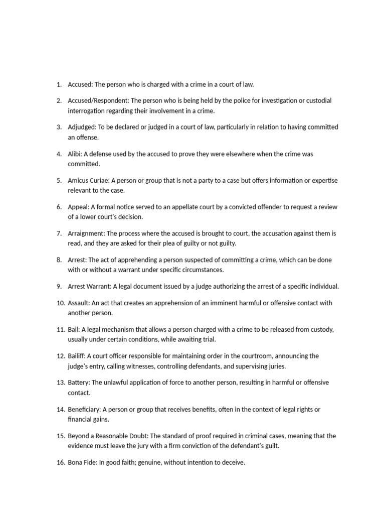 Definition of Terms | PDF