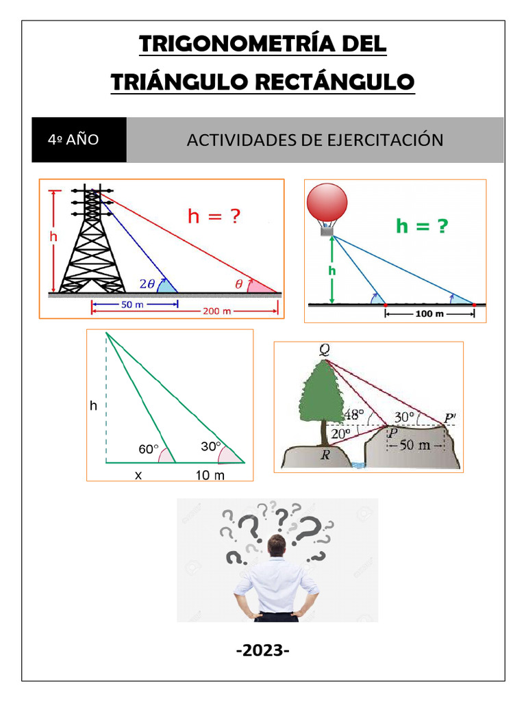 Apunte N° 4 - Trigonometría del Triángulo Rectángulo | PDF