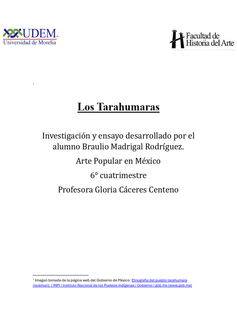 Los Tarahumaras | PDF