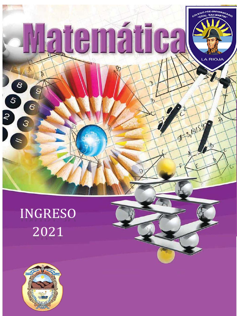 Cuadernillo de Matematica - Ingreso 2021 | PDF | Números | Exponenciación