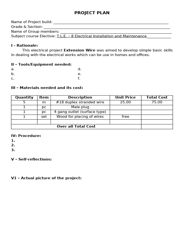 Project Plan Eim | PDF